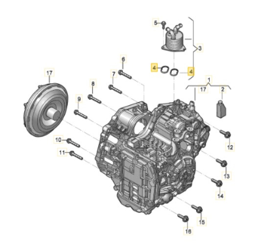 Аппаратная замена масла в АКПП AQ300 — Volkswagen Jetta VII, 1,4 л ...