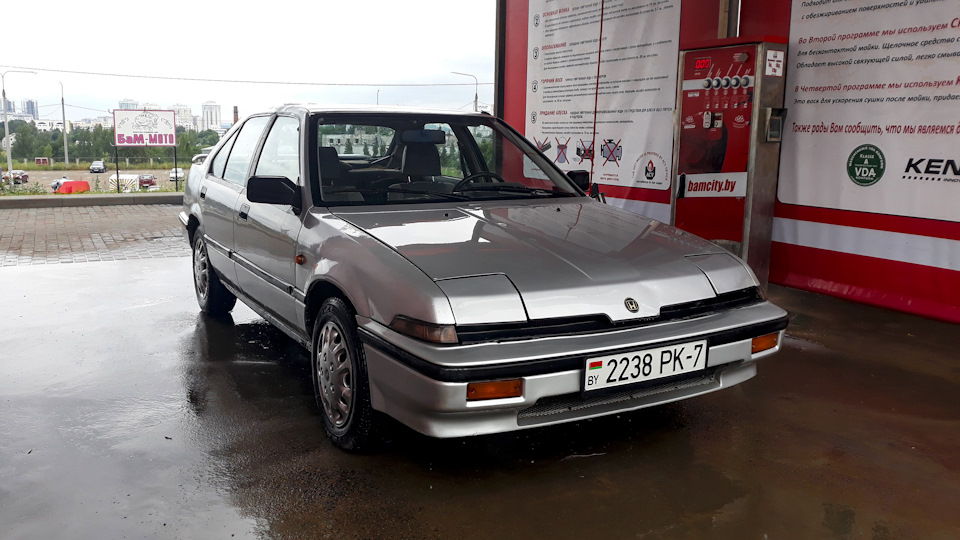 Первый раз на мойке — Honda Integra (AV/DA1-DA3), 1,5 л, 1987 года ...