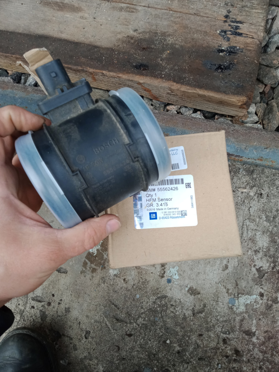 55562426 датчик расхода воздуха GM | Запчасти на DRIVE2