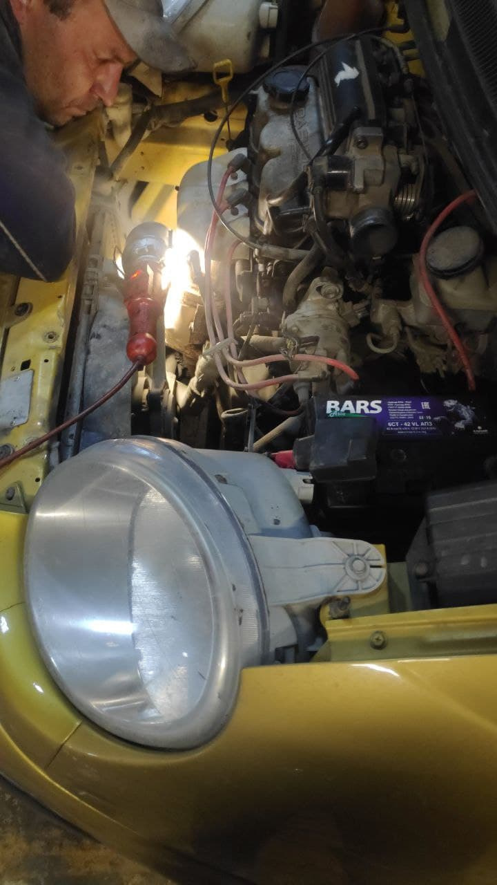 Замена подушек двигателя. — Daewoo Matiz (M100/M150), 0,8 л, 2000 года ...