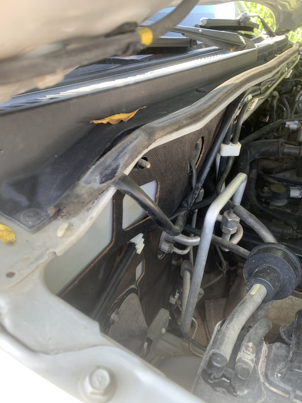 Замена уплотнительной резинки капот — Mitsubishi Pajero (4G), 3 л, 2010 ...