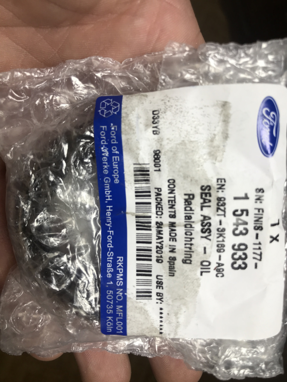 Приехали сальники кпп — Ford Mondeo IV, 1,6 л, 2008 года | запчасти ...