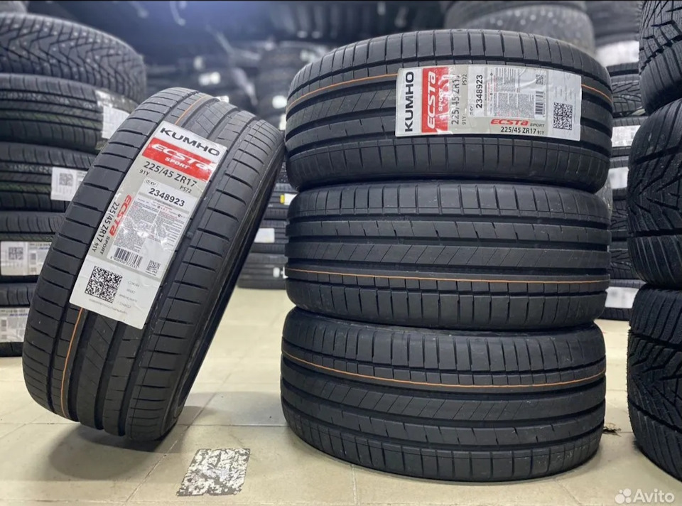 Отзыв о резине Kumho Ecsta Sport PS72 225/45R17 91Y — Skoda Octavia A7 Mk3, 1,6 л, 2016 года ...