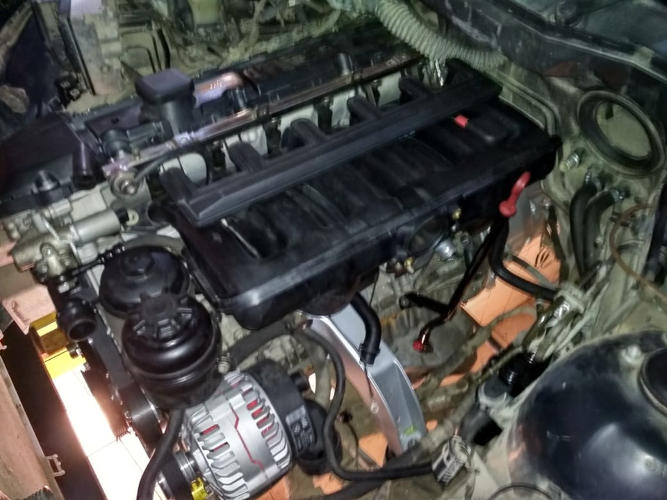 SWAP M52B28TU (Часть #5) Установка ремня. Масло в МКПП. Замена ...