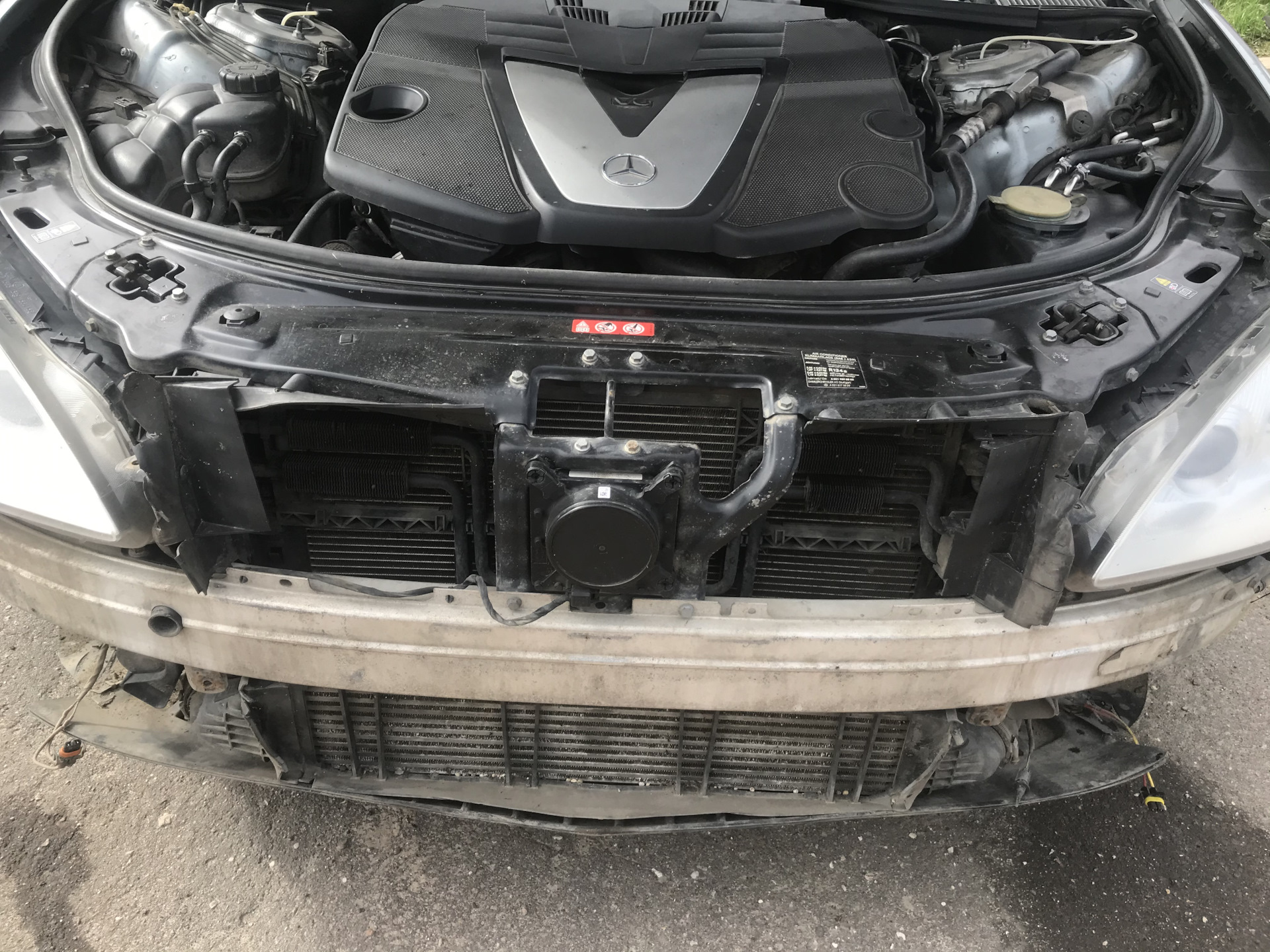 Передний бампер — Mercedes-Benz S-Class (W221), 3 л, 2007 года | своими ...