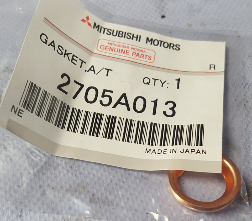 2705A013 Прокладка сливной пробки маслянного поддона картера Mitsubishi ...