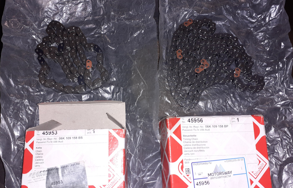 Цепи CJEB (спустя 200т.км) + насос gen3b — Audi A4 (B8), 1,8 л, 2012 ...