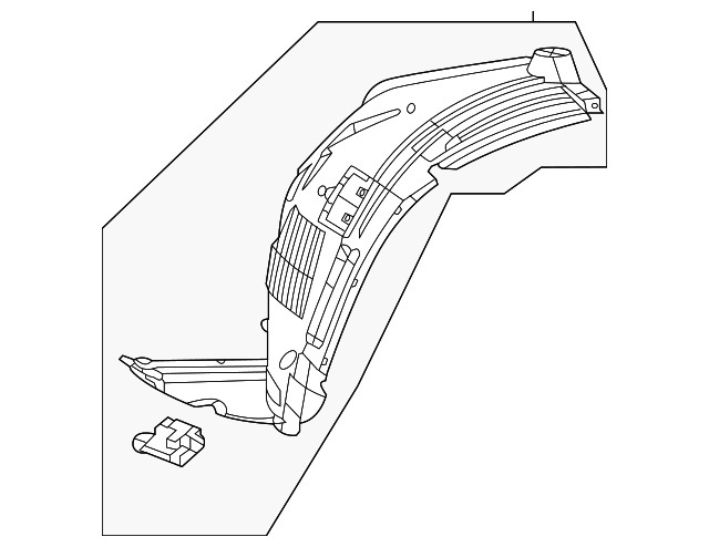 A1676900810 Ft Fender Liner (Left) Mercedes | Запчасти на DRIVE2