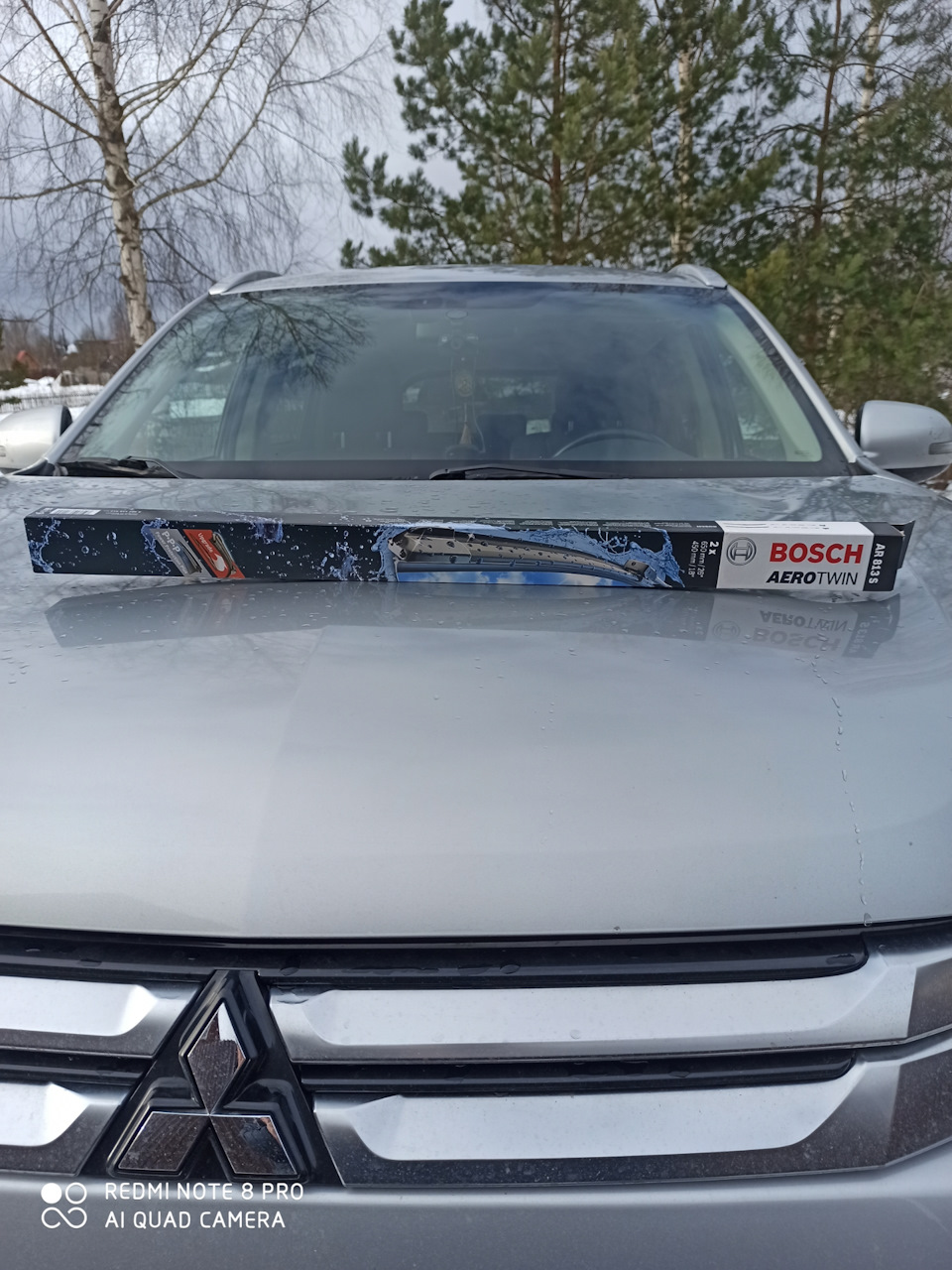 Щётки стеклоочистителя. — Mitsubishi Outlander (3G), 2 л, 2014 года ...