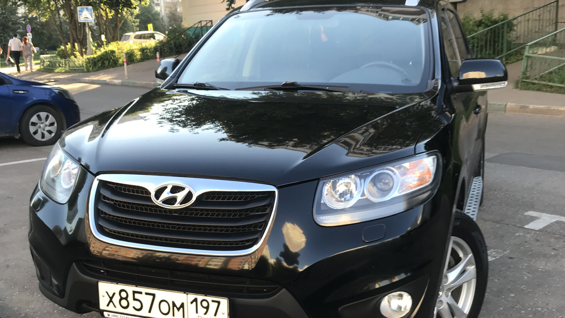 Hyundai Santa Fe (2G) 2.4 бензиновый 2011 | "Black Godzilla" на DRIVE2