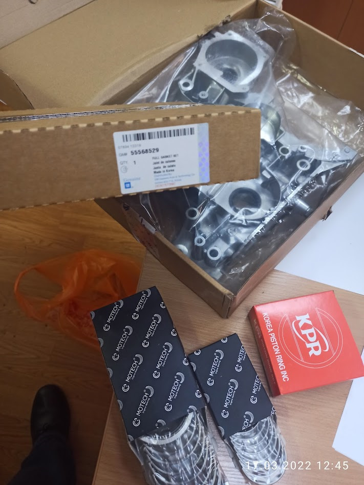 55568529 Комплект прокладок двигателя GM | Запчасти на DRIVE2