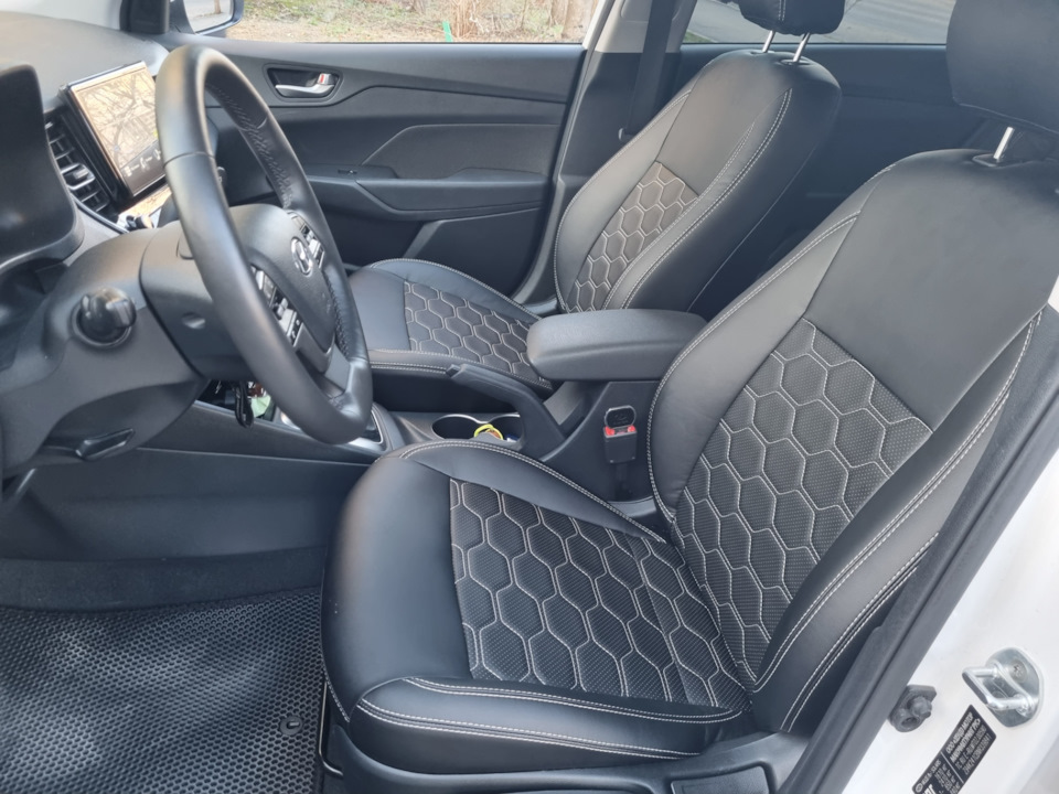 Чехлы под утяжку от автостудии INTER — Hyundai Solaris (2G), 1,6 л ...