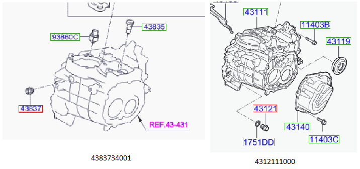 4312111000 Заглушка корпуса мкпп KIA HYUNDAI | Запчасти на DRIVE2