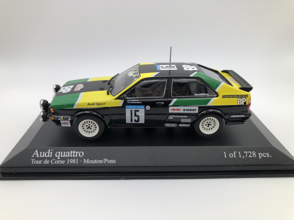 Audi Quattro WRC Tour de Corse 1981 Minichamps 1:43 — Сообщество ...