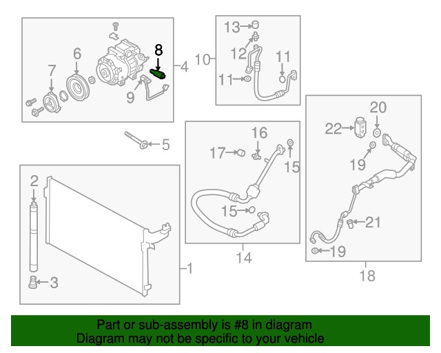 976743M001 Клапан контроля системы кондиционирования KIA HYUNDAI ...