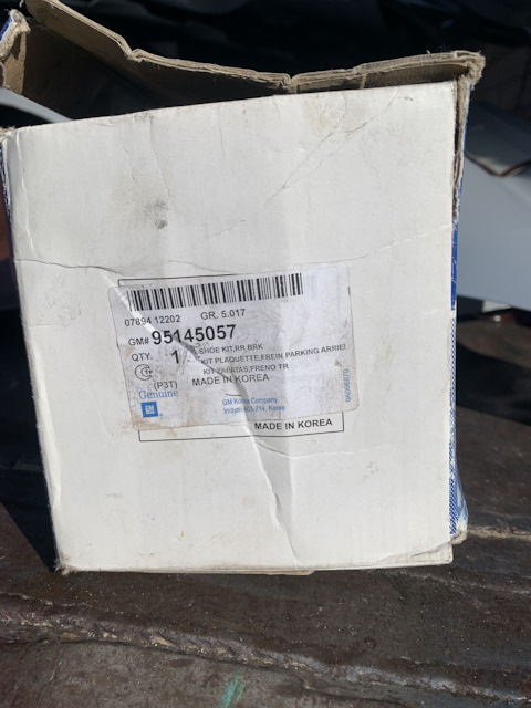 95145057 Барабанные тормозные колодки GM | Запчасти на DRIVE2