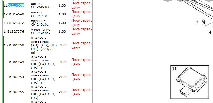 31294755 Жидкость омывателя до -20 градусов Volvo | Запчасти на DRIVE2