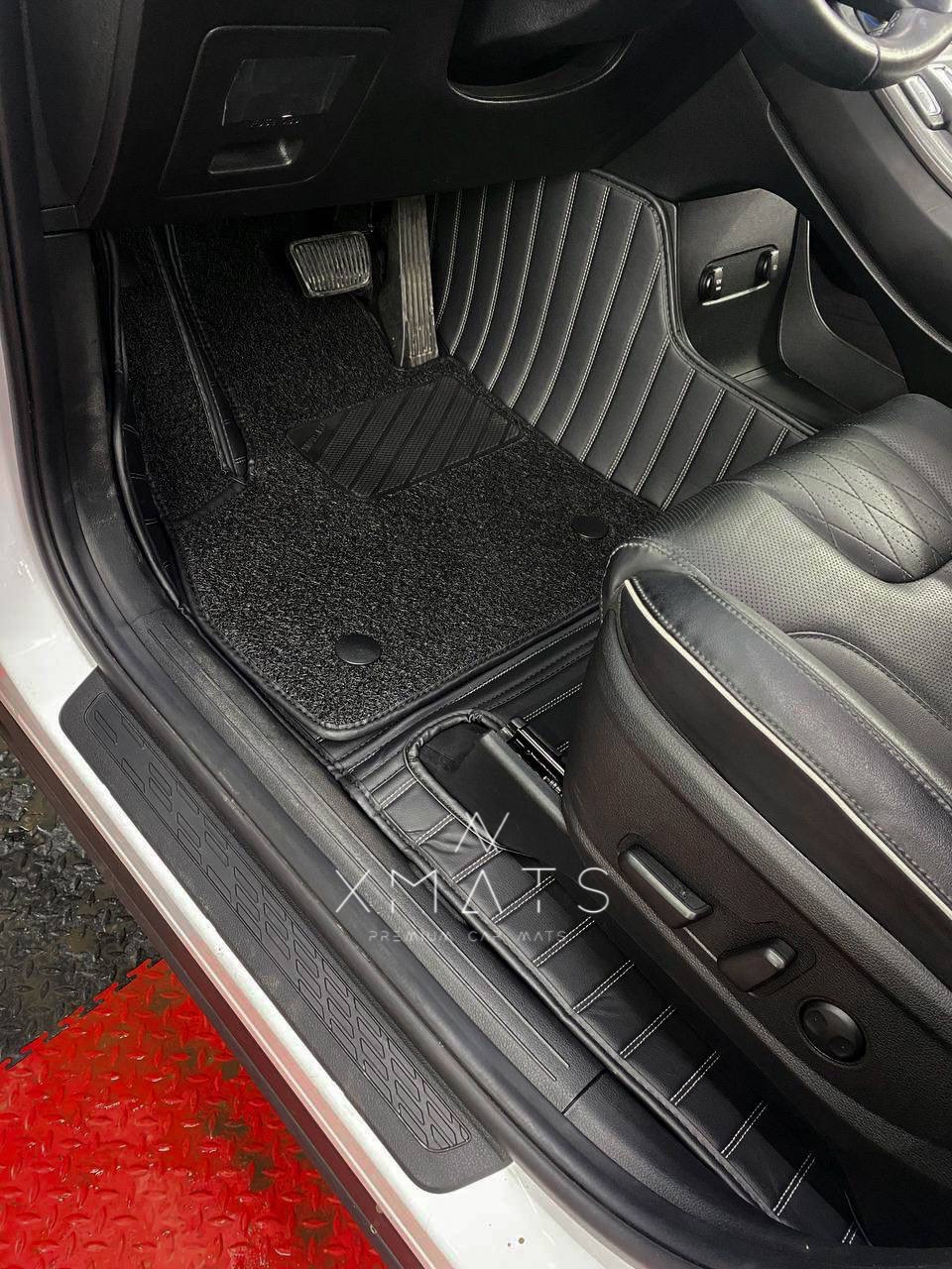 Коврики из экокожи в салон для Hyundai Palisade. 3D коврики из экокожи ...