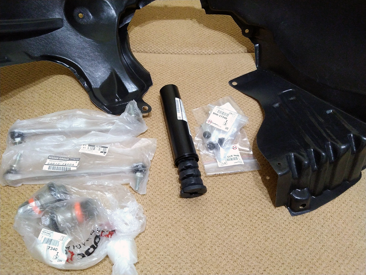 Весенний ремонт подвески и замена подкрылка — Nissan Note (1G), 1,6 л ...