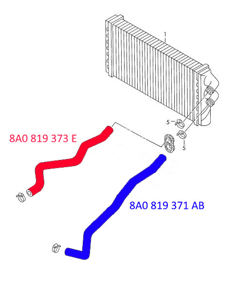 Силиконовые патрубки AUDI 80 B4 2.6 ABC — Salers-technology на DRIVE2