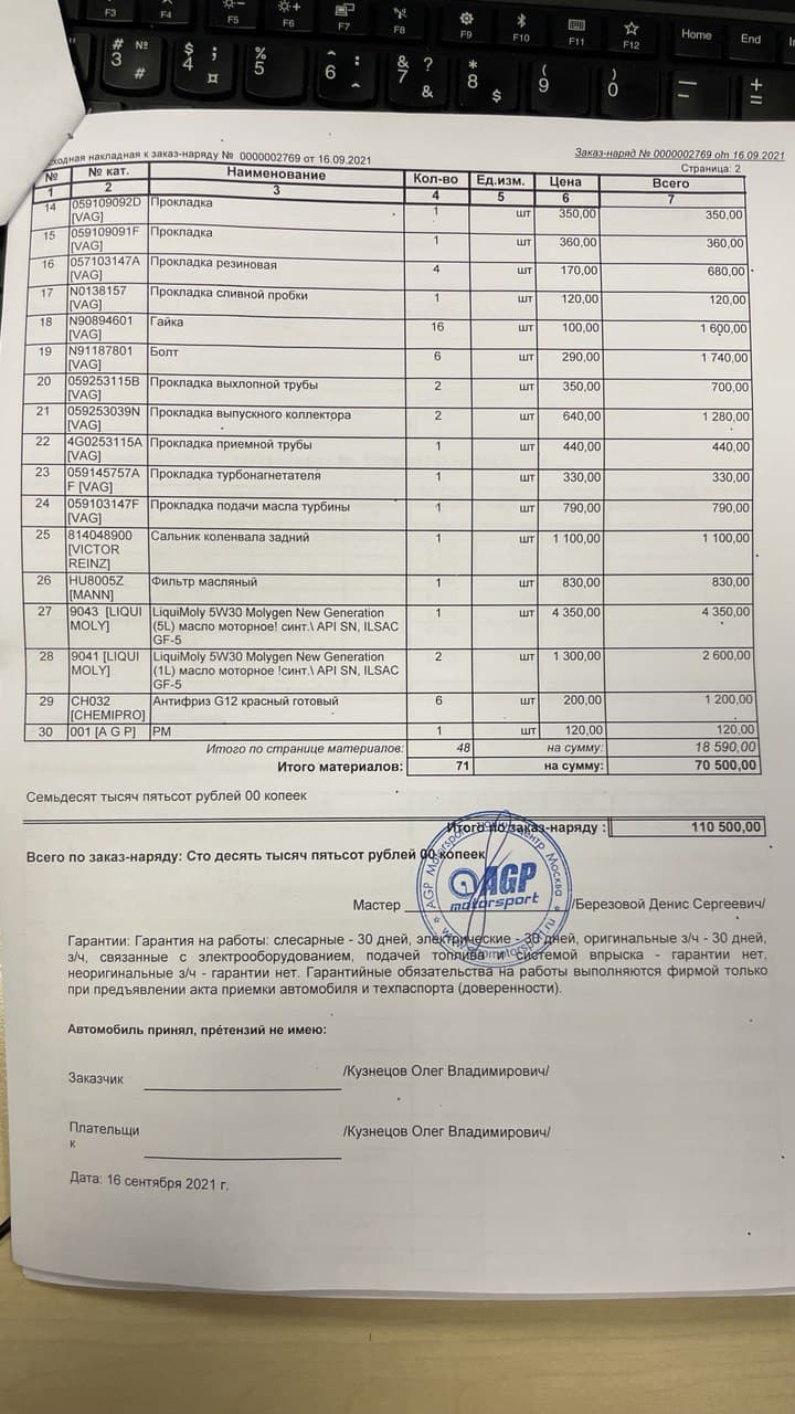 145 (тысяч), баба ягодка опять. — Audi Q7 (1G), 3 л, 2011 года | визит ...
