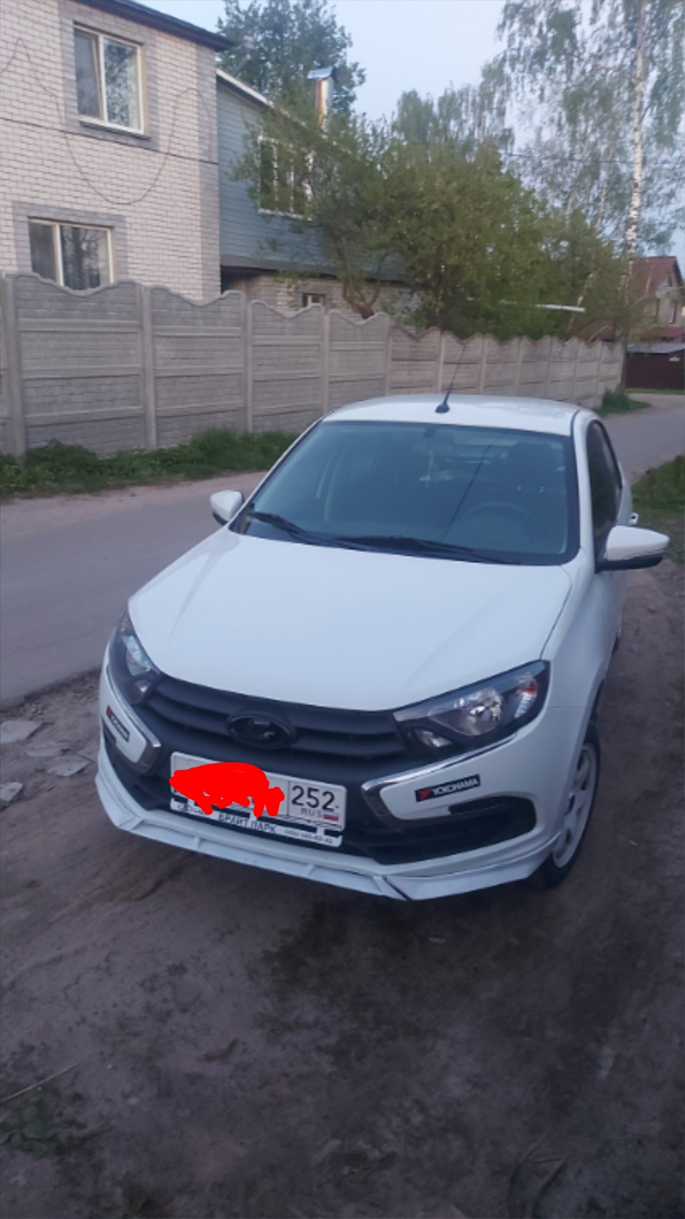 Установили новую губу / сплиттер (Барс ФЛ) — Lada Гранта Лифтбек (2G ...