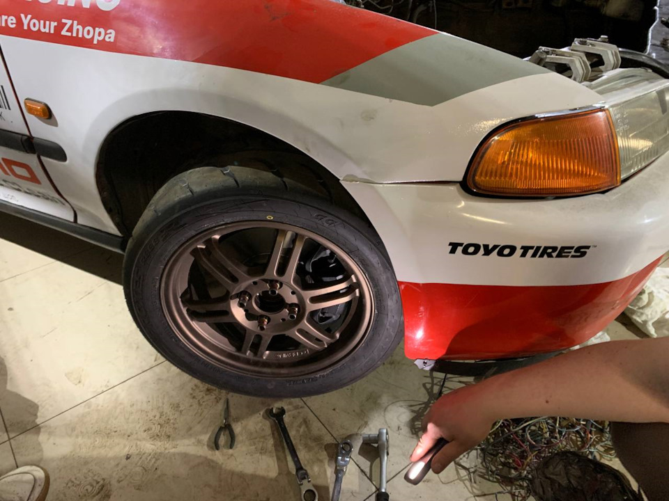 282 — собрано, установлено — Honda Civic Hatchback (5G), 1,6 л., 1993 ...