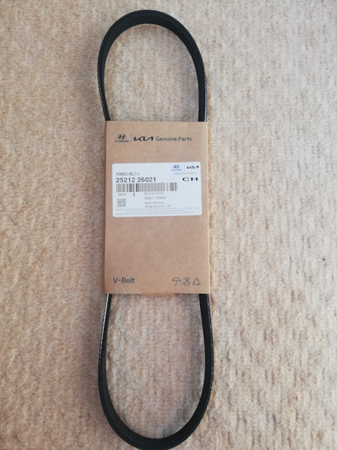 2521226021 ПРИВОДНОЙ РЕМЕНЬ L=90СМ KIA HYUNDAI | Запчасти на DRIVE2