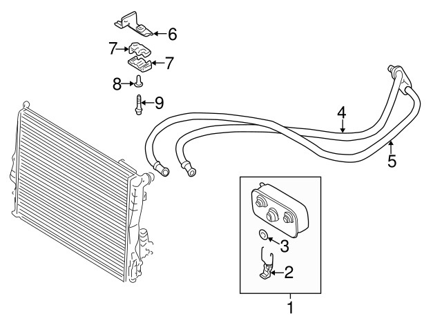17227577671 Трубопровод маслян. радиатора подвод BMW | Запчасти на DRIVE2