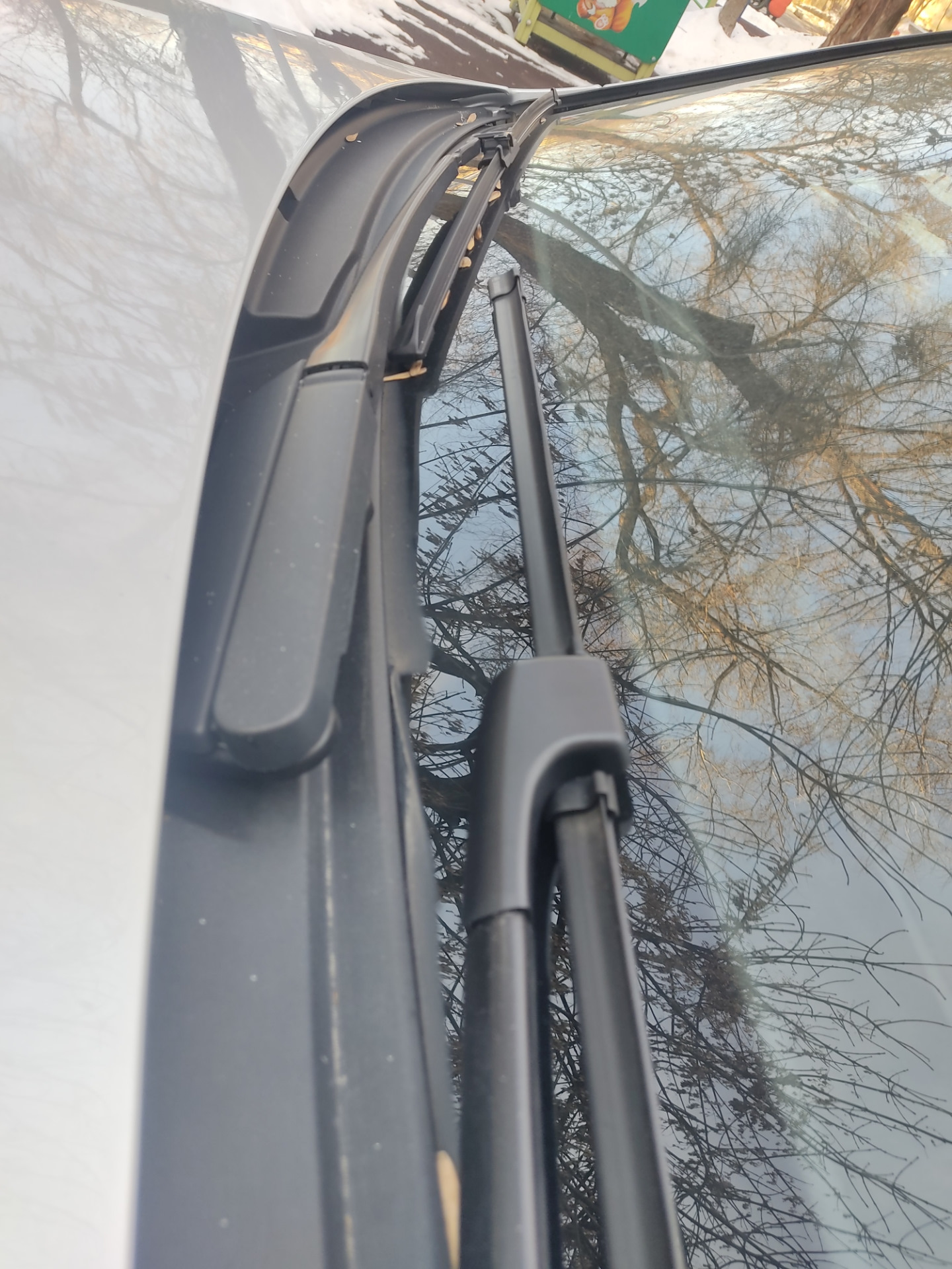 Заглушки на передние дворники. — Volkswagen Touareg (1G), 3,2 л, 2005 ...