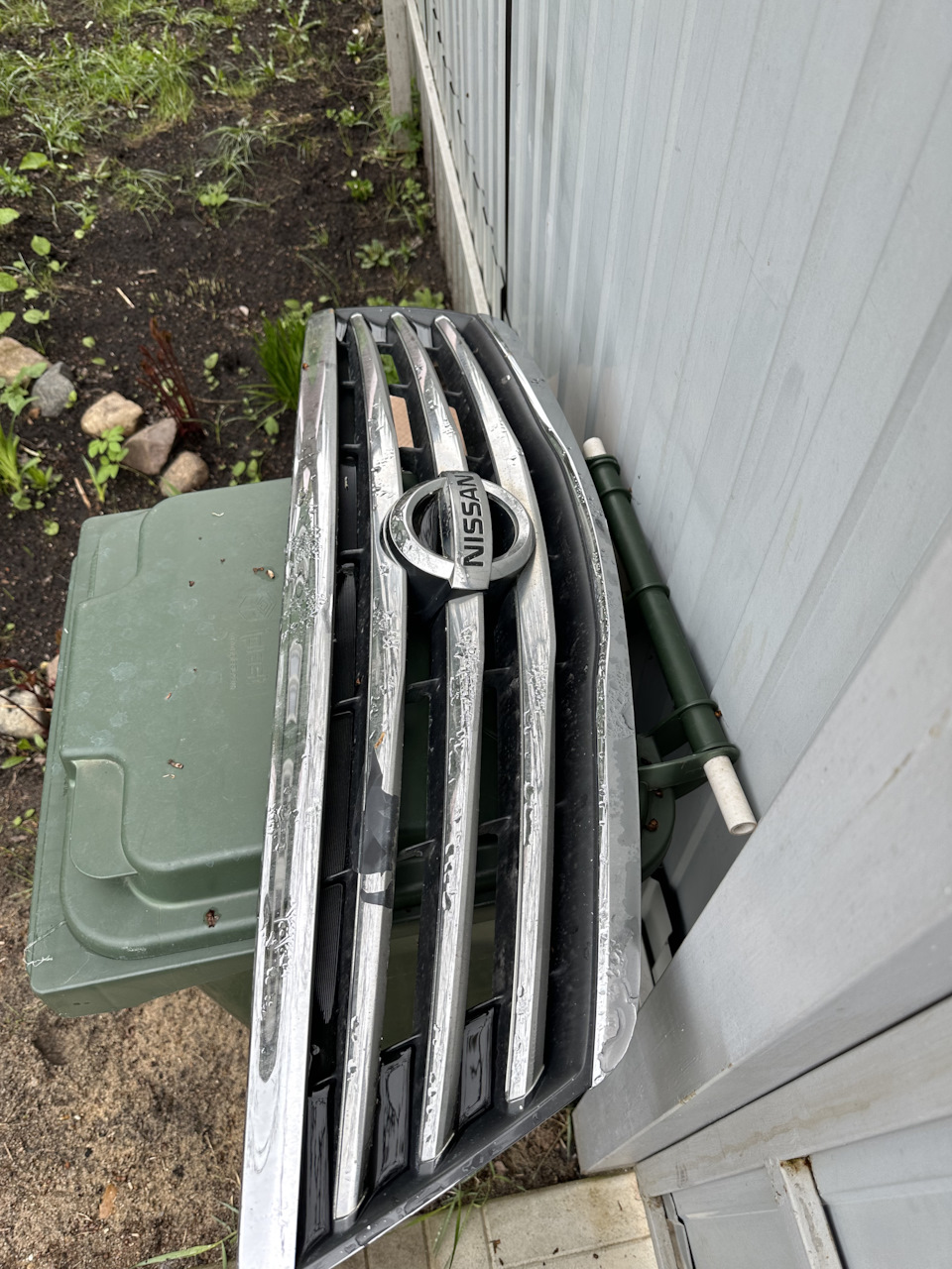 Решетка передала привет 👋 — Nissan Teana (J32), 3,5 л, 2008 года ...