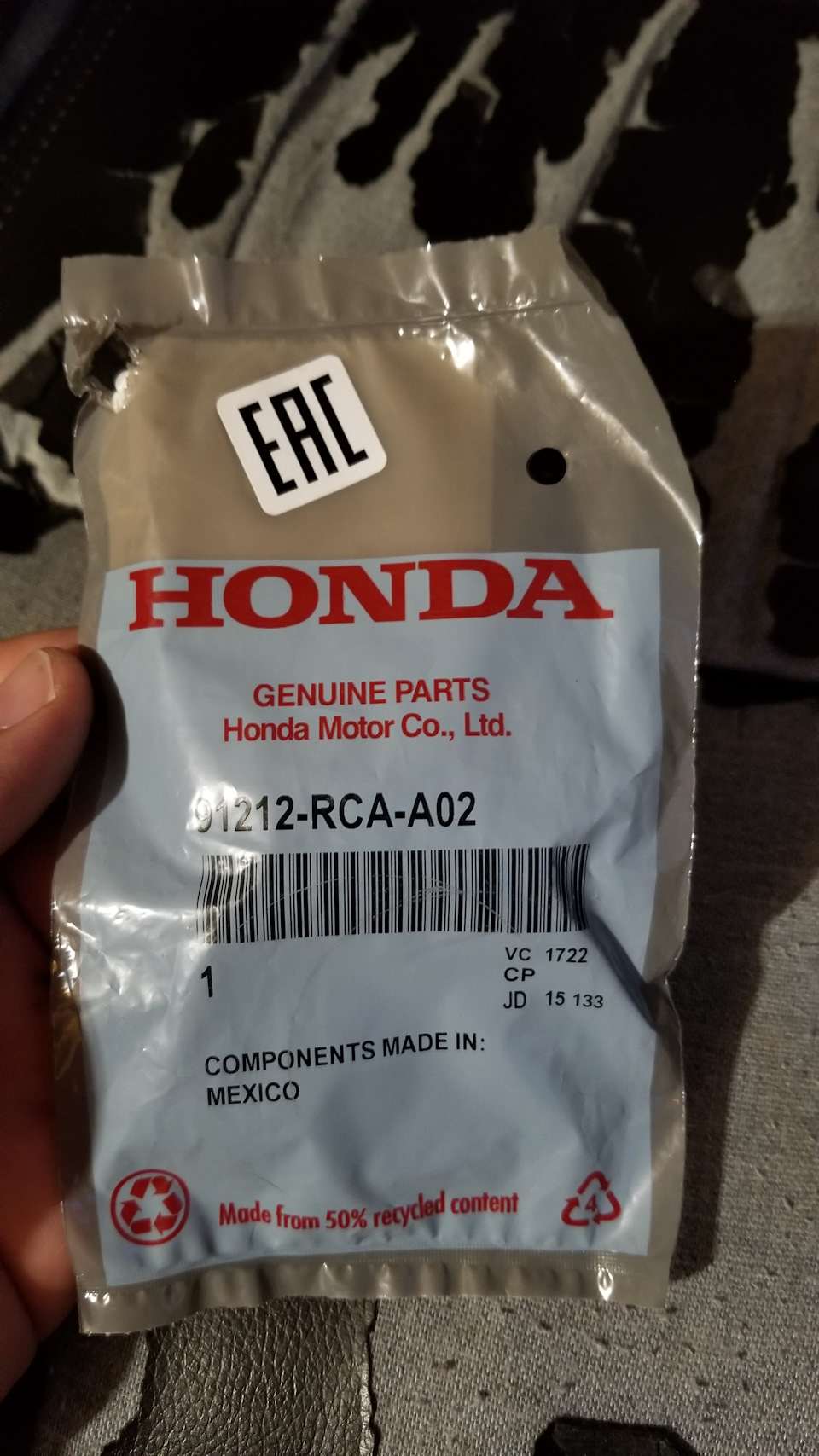 91212RCAA02 Oil seal (41x56x7) (nok) Honda | Запчасти на DRIVE2