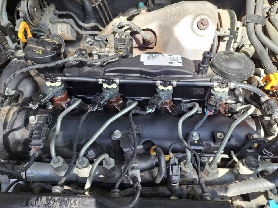 Замена трубки обратки. 314712F600 — Hyundai Santa Fe (3G), 2,2 л, 2015 ...