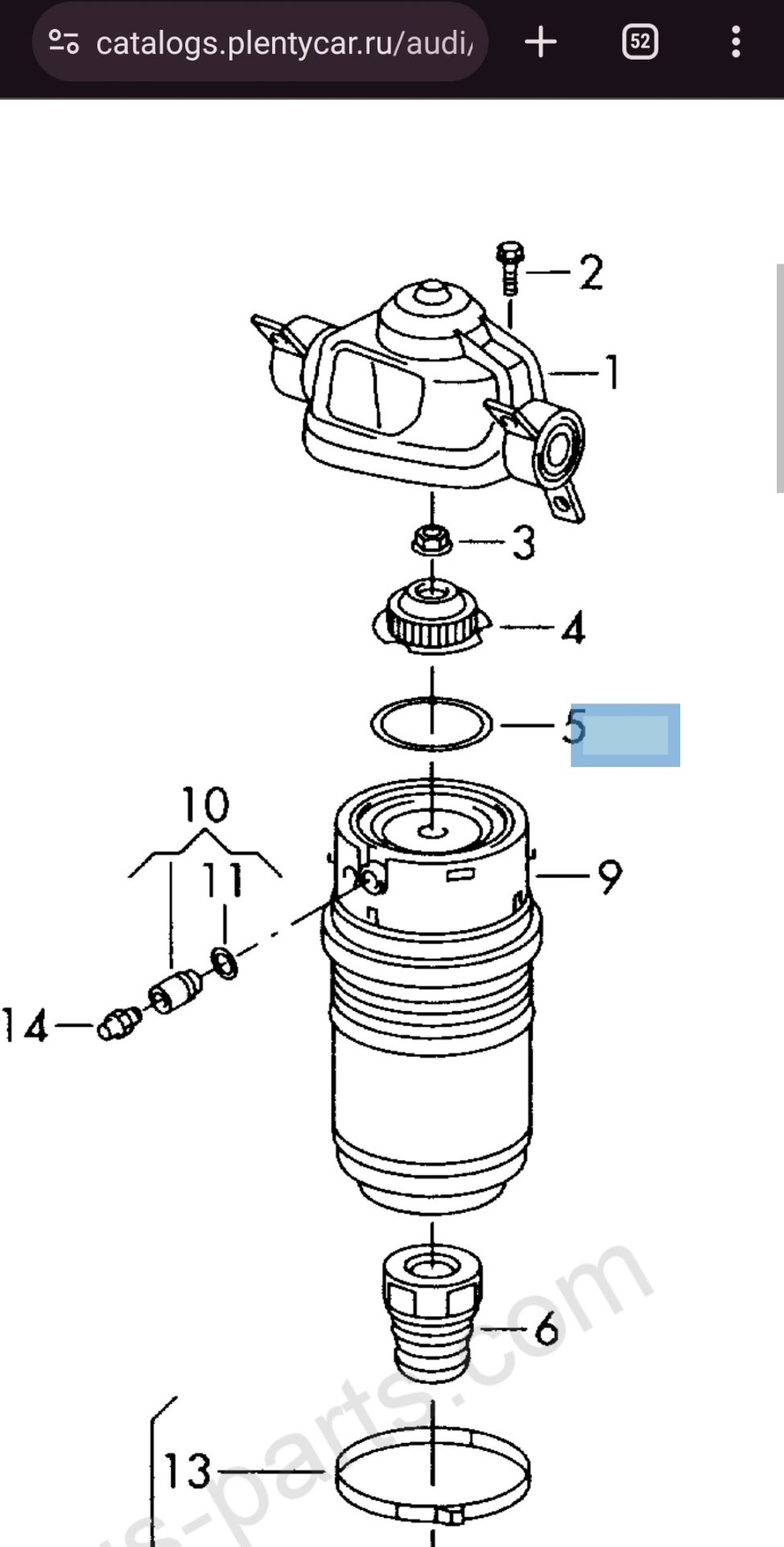 Небольшое ТО пневмостоек — Audi Q7 (1G), 3,6 л, 2007 года | просто так ...
