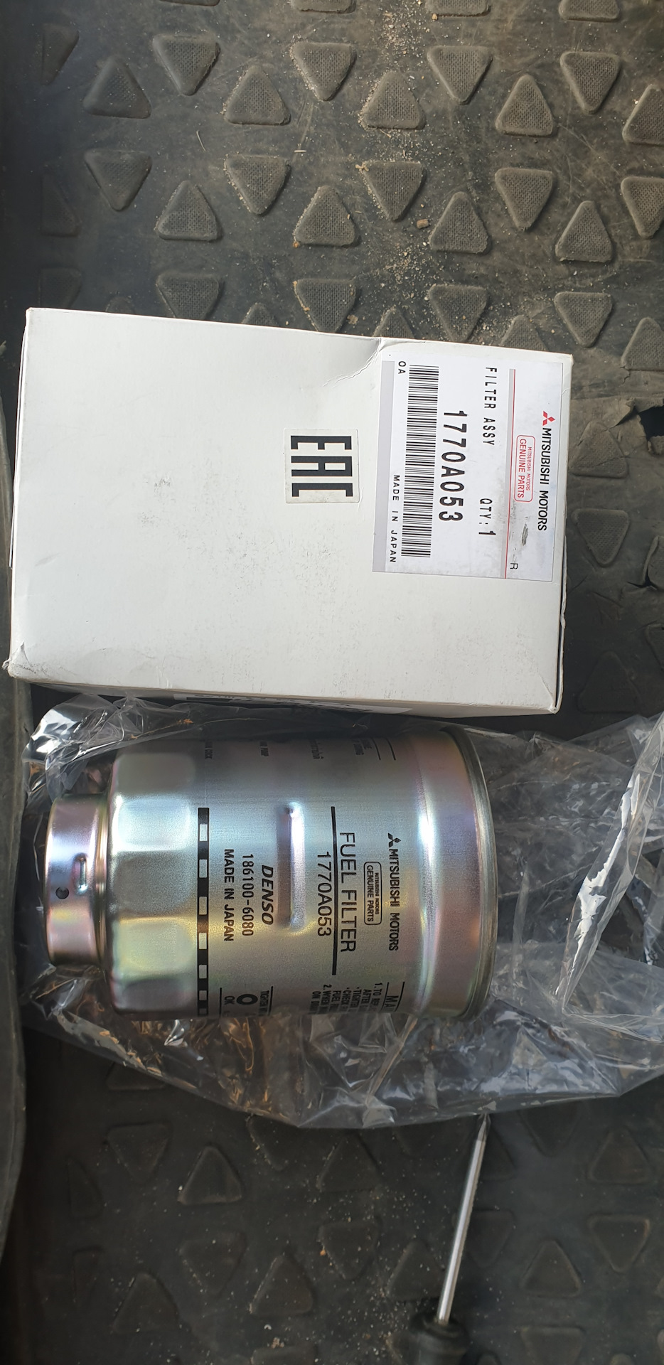 1770A053 Фильтр топливный Mitsubishi | Запчасти на DRIVE2