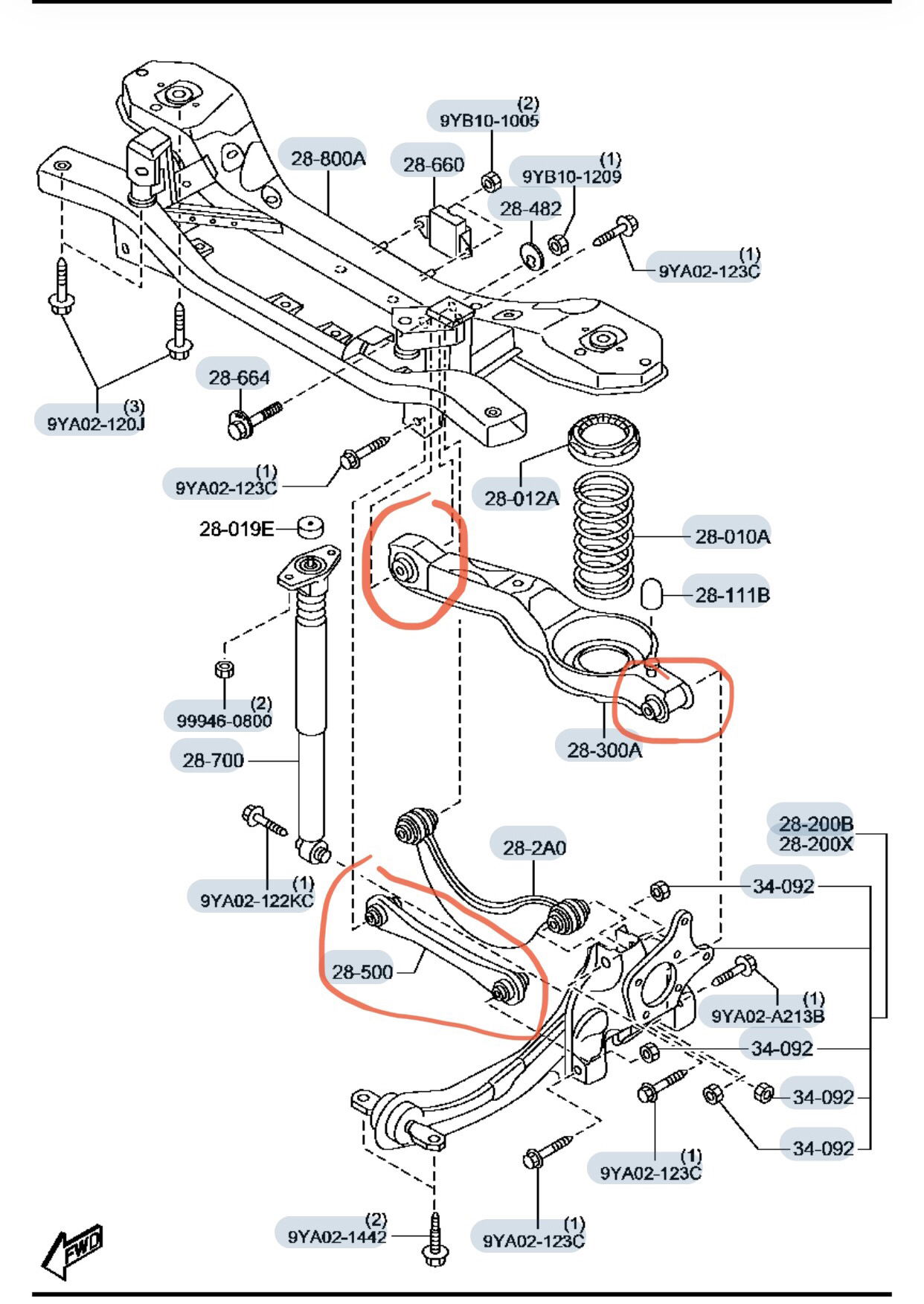 Ремонт подвески и замена масла — Mazda 3 (2G) BL, 1,6 л, 2012 года ...
