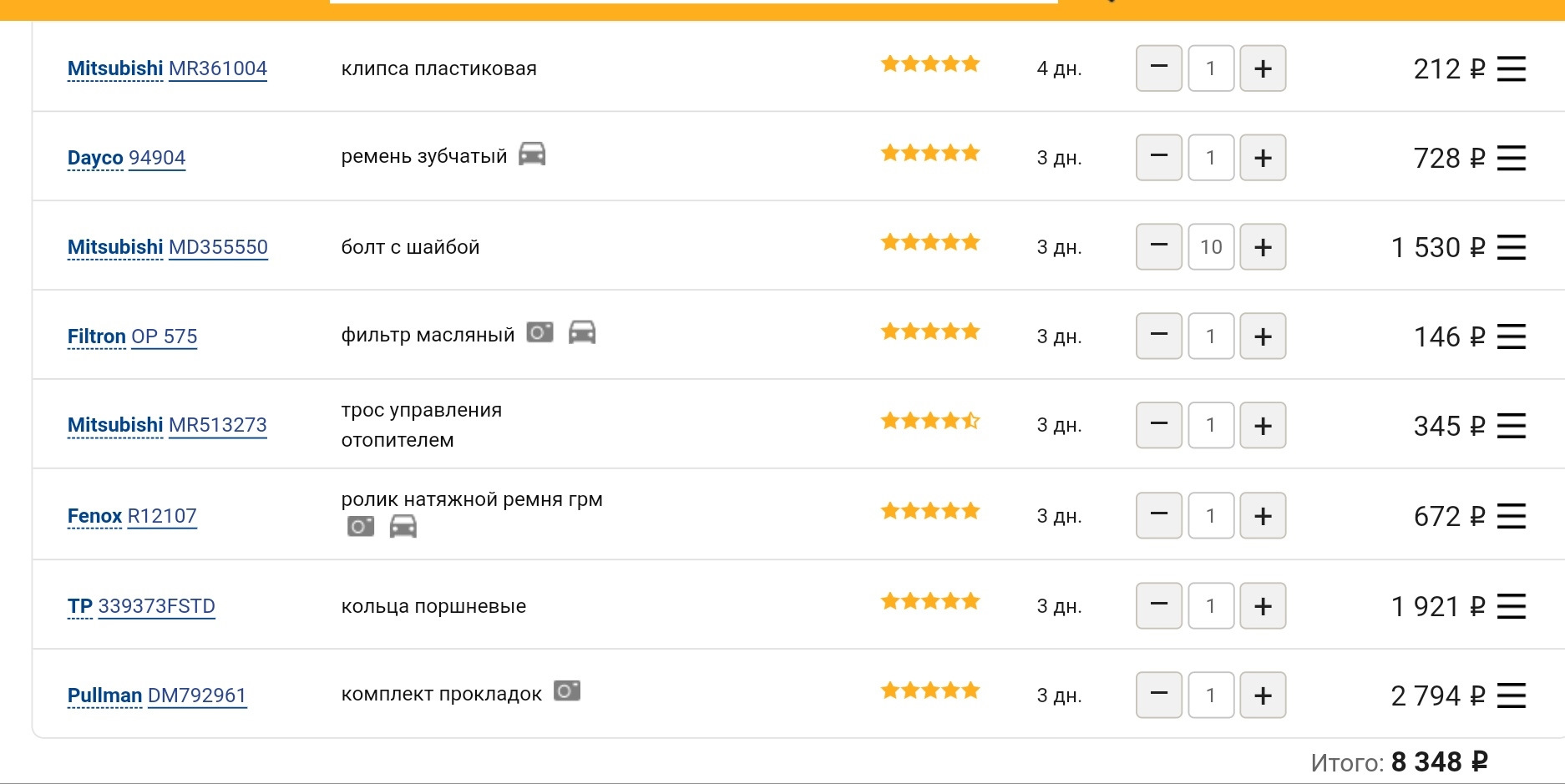 План на отпуск — Mitsubishi Lancer IX, 1,6 л, 2007 года | запчасти | DRIVE2