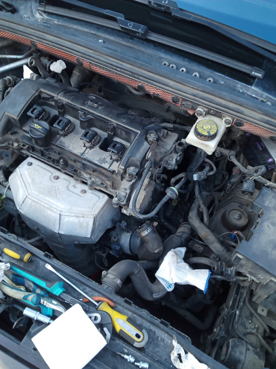 Ревизия системы охлаждения, замена термостата и патрубков — Peugeot 308 ...