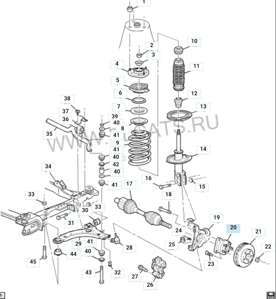 12429204 Ступица колеса GM | Запчасти на DRIVE2