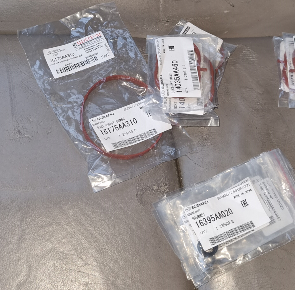 Замена прокладок впускного коллектора с заменой резинок форсунок и EGRа ...