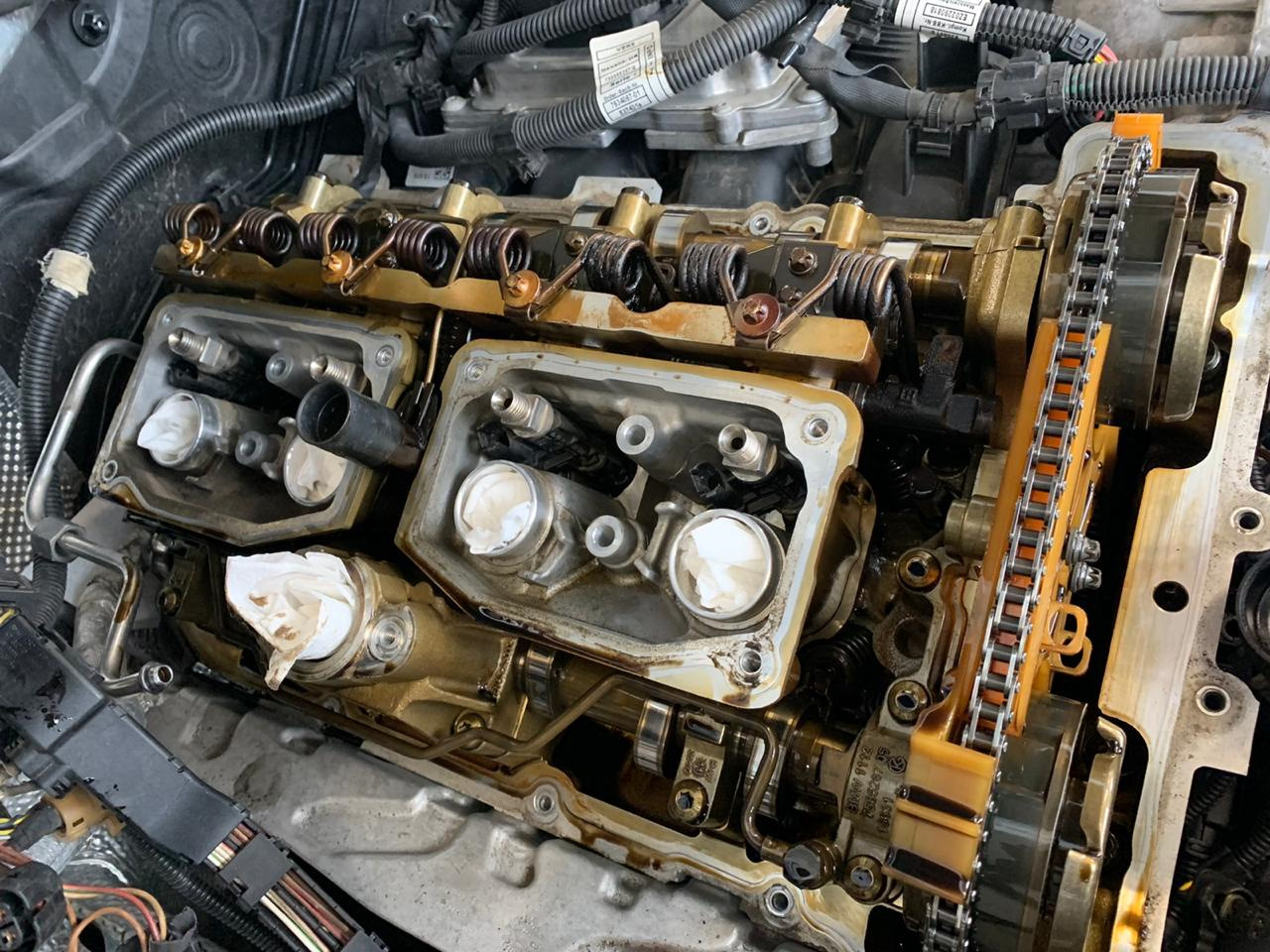 Замена прокладок клапанной крышки N20 — BMW X3 (F25), 2 л, 2013 года ...