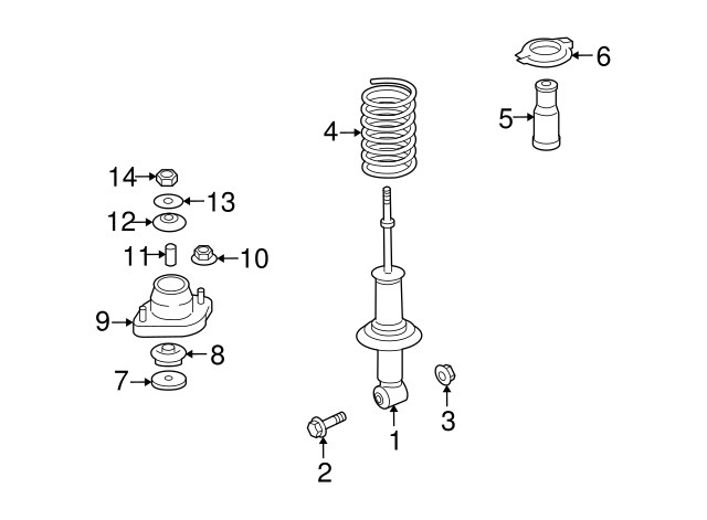4155A049 Пыльник заднего амортизатора MMC AIRTREK 01-05/ASX 10-/LANCER ...