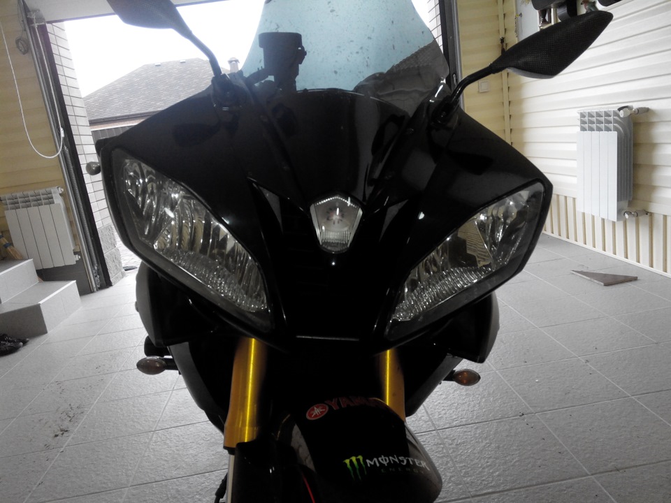 Yamaha R6 + G5 H1 RED Angel eyes — Xenon Bixenon на DRIVE2