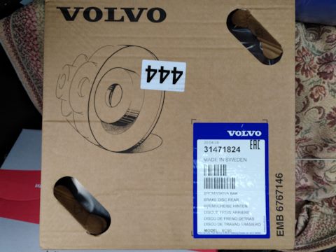 31471824 Диск тормозной Volvo | Запчасти на DRIVE2