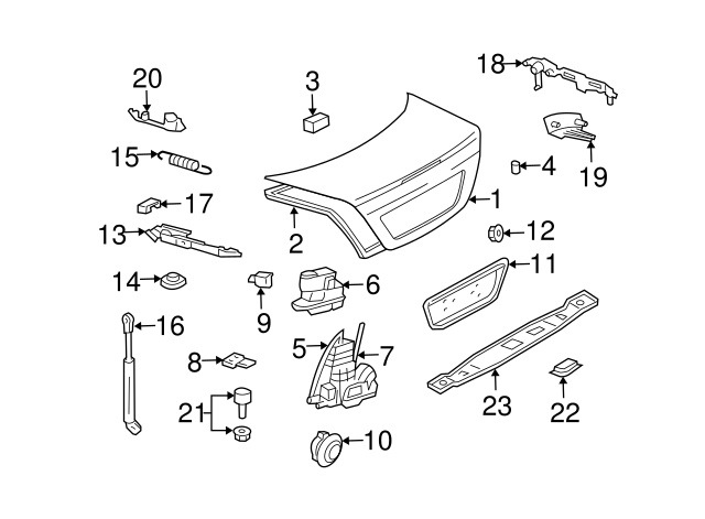 A2207500236 Пружина газовая крышки багажника Mercedes | Запчасти на DRIVE2