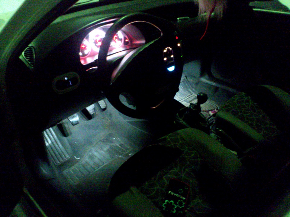 Подсветка салона авто HAND IN MADE :) — Daewoo Lanos, 1,5 л, 2002 года ...