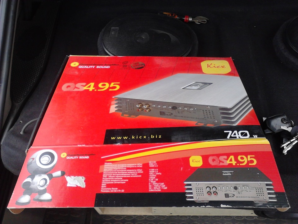 Kicx qs 4.95 — Chery Amulet, 1,6 л, 2007 года | автозвук | DRIVE2