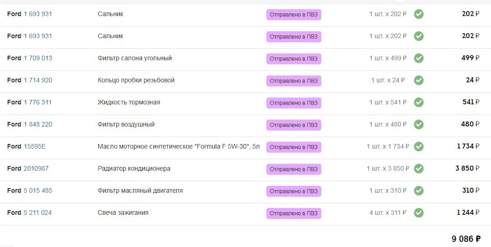 2010987 Радиатор кондиционера / C-Max, Focus-III 11~ Ford | Запчасти на ...