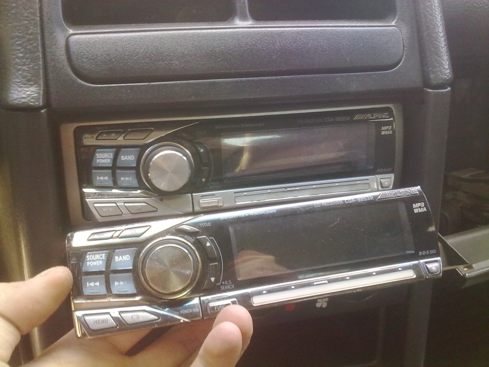 Alpine 9855 монохромный экран))) обновка — Lada 21124, 1,6 л, 2008 года ...