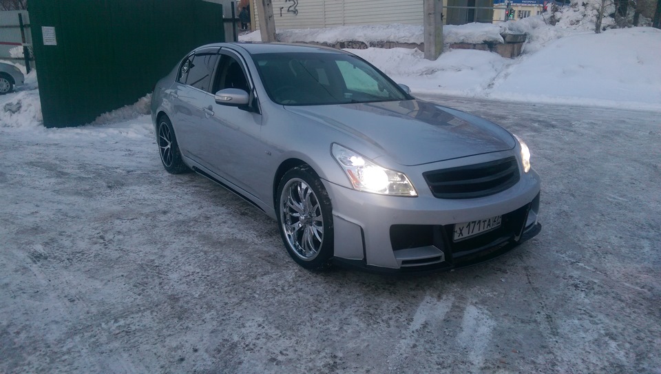 Примерка дисков на лето, пойдет? или слишком…R20 — Nissan Skyline (V36 ...